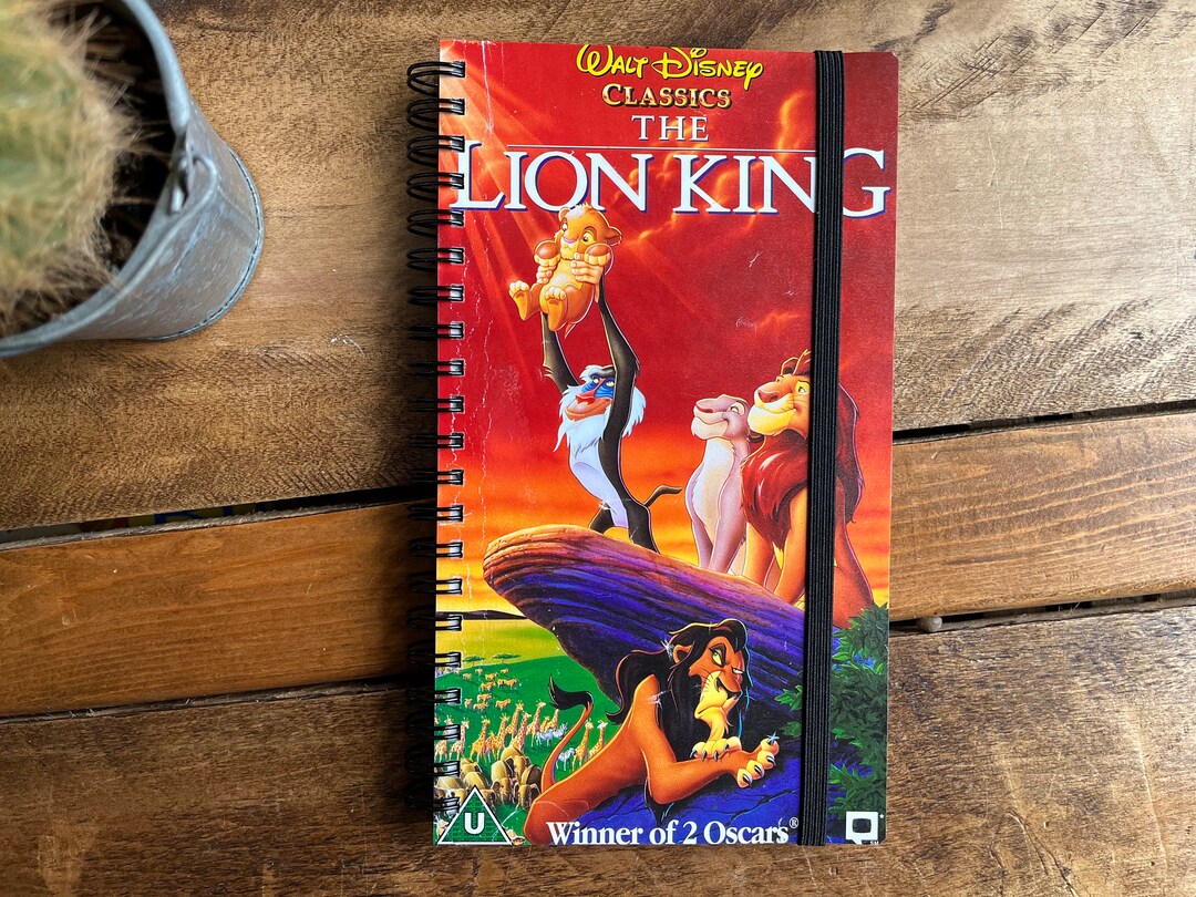 Recycled/upcycled Disneys the Lion King VHS Cover Notebook - Etsy