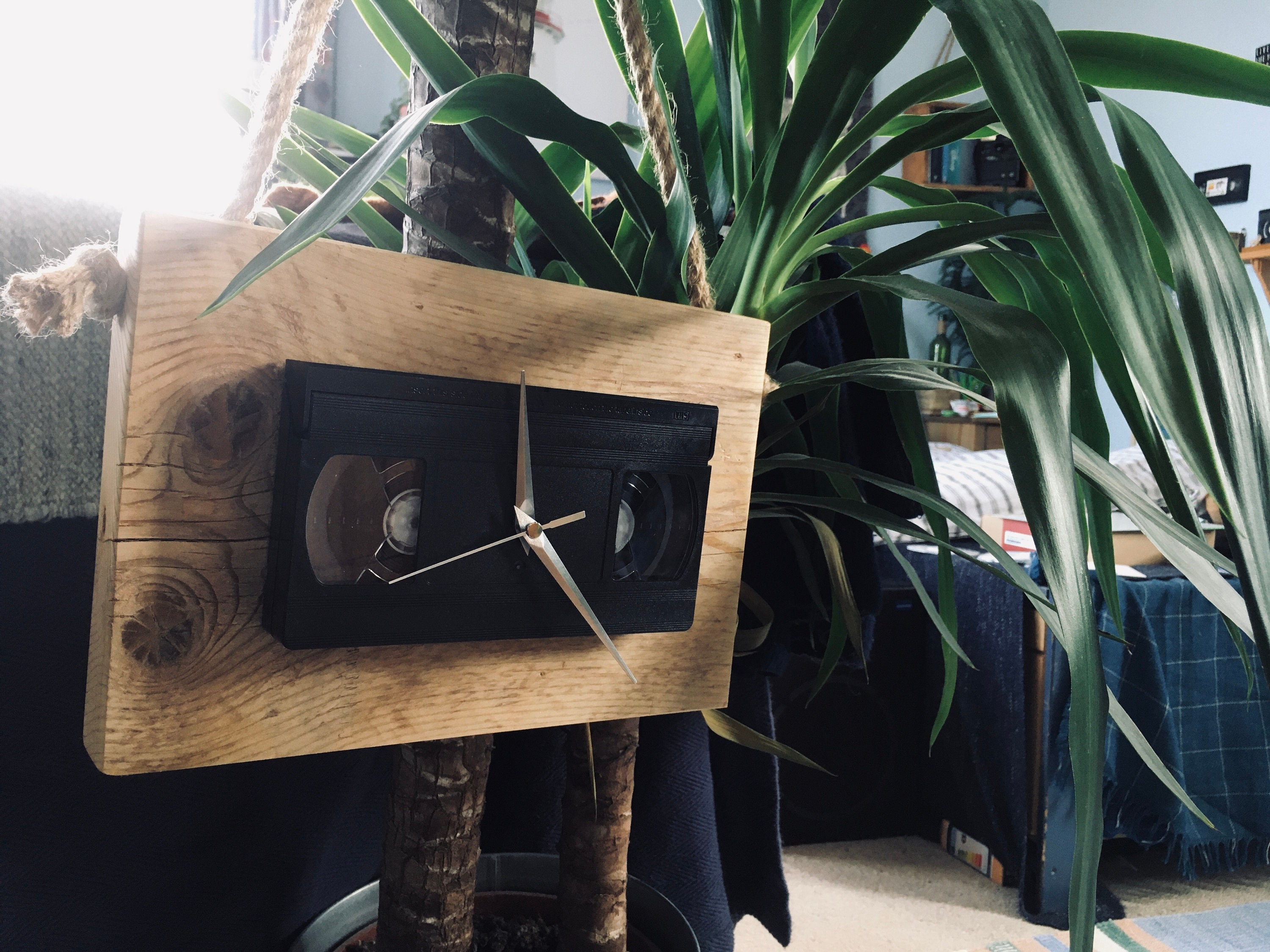 Recycled/upcycled Retro VHS Wall Clock | Etsy UK