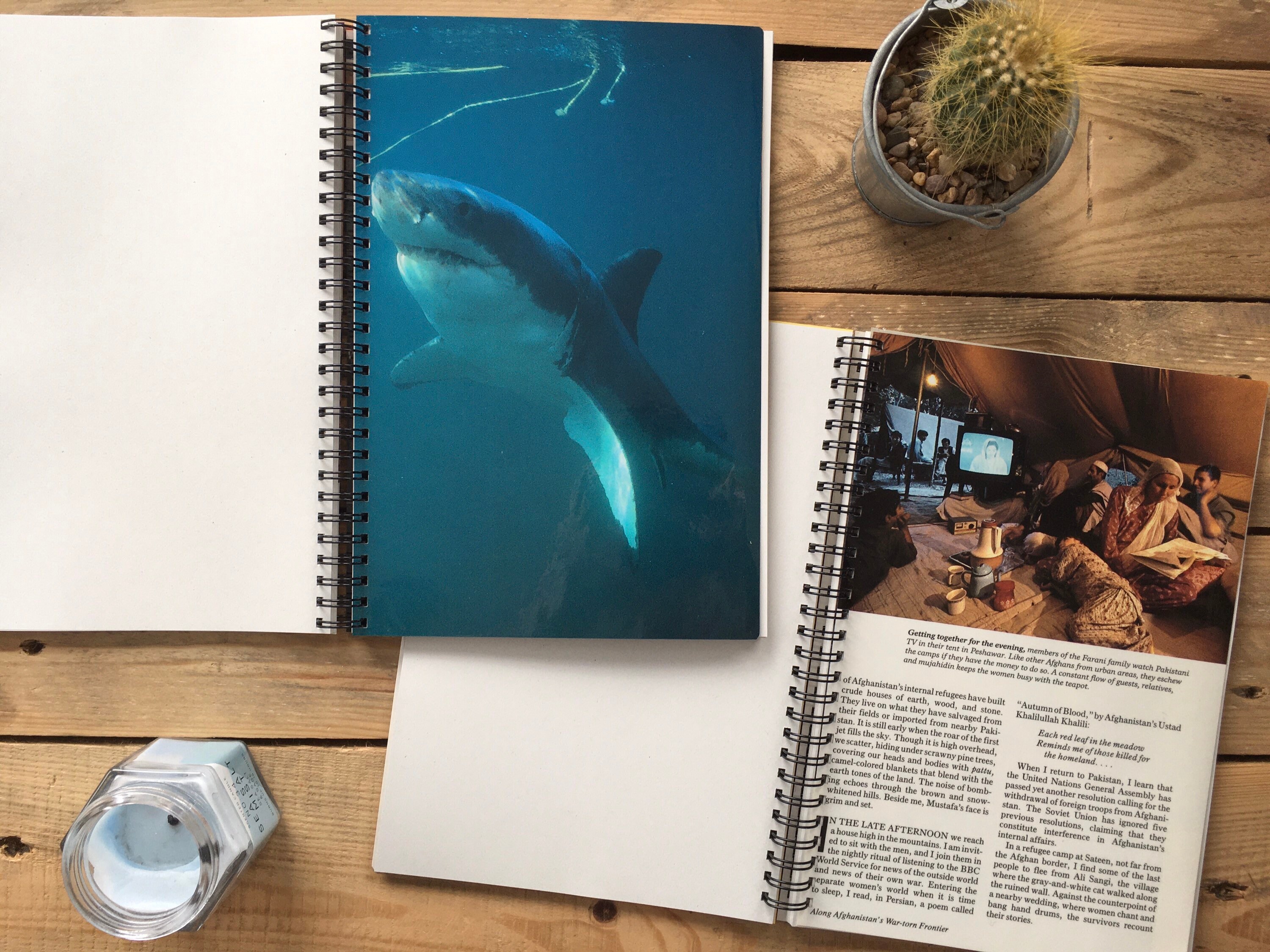 Recycled/upcycled National Geographic Spiral-bound Notebook - Etsy UK