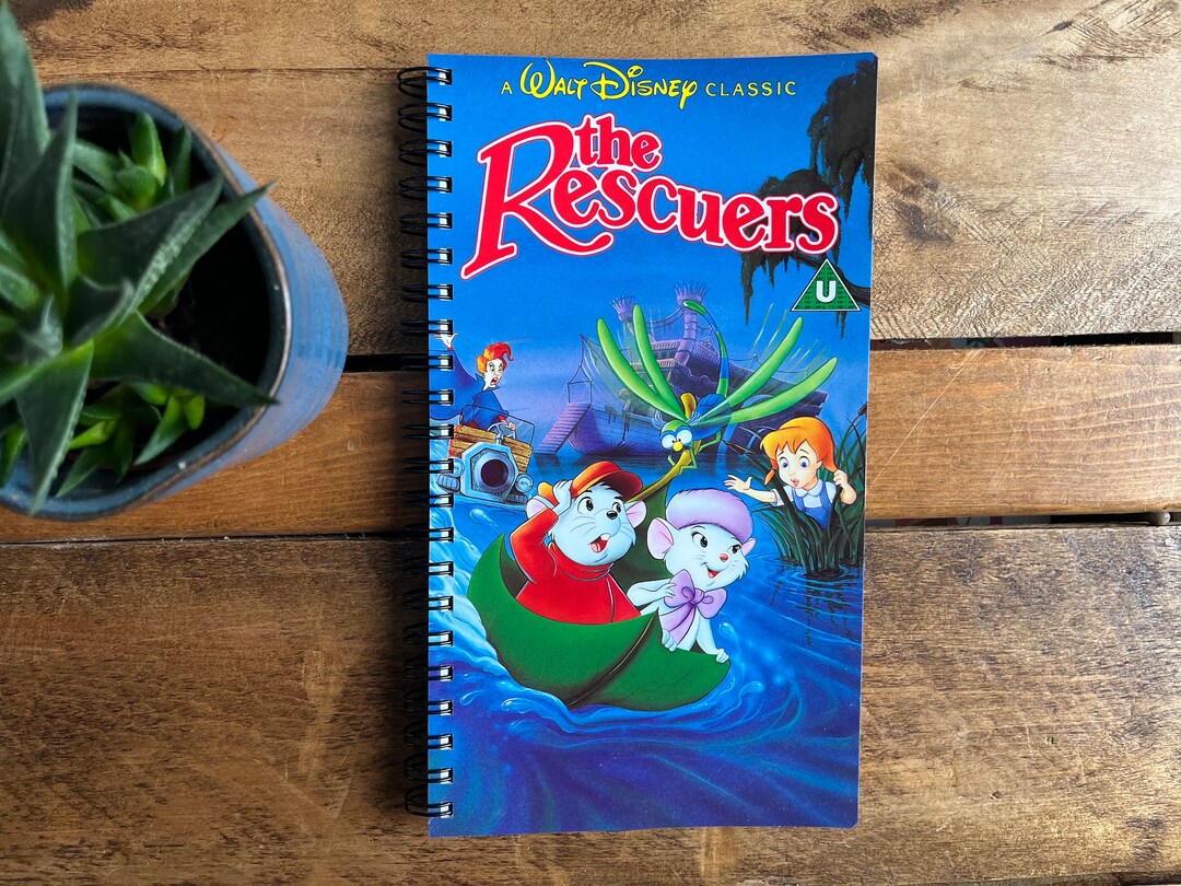 Recycled/upcycled Disneys the Rescuers VHS Notebook - Etsy