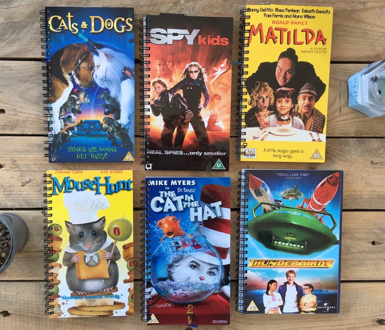 Recycled/upcycled VHS Cover Notebook - Family Favourites - Shrek ...