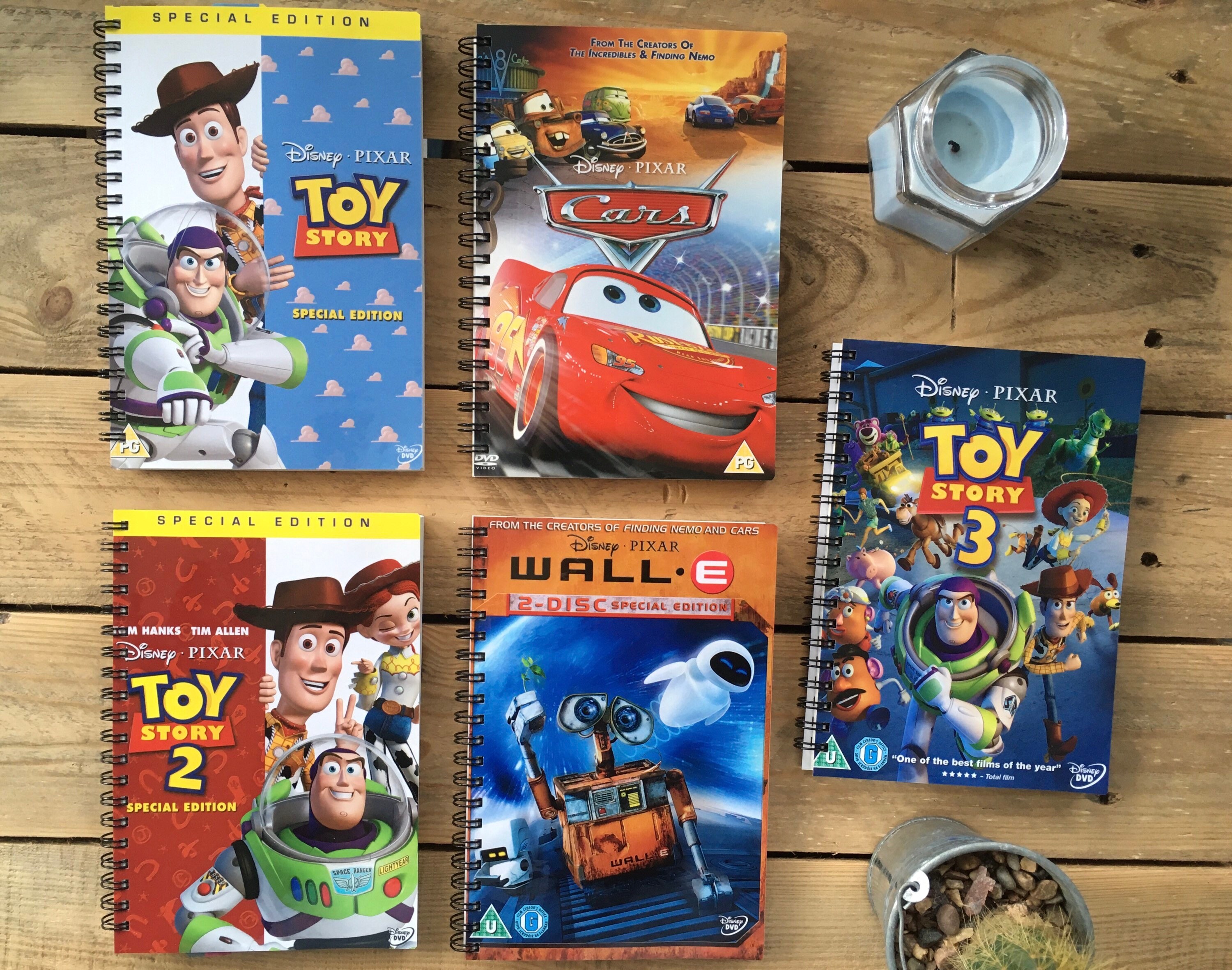 Recycled/upcycled DVD Cover Notebook Disney Dreamworks Etc | Etsy