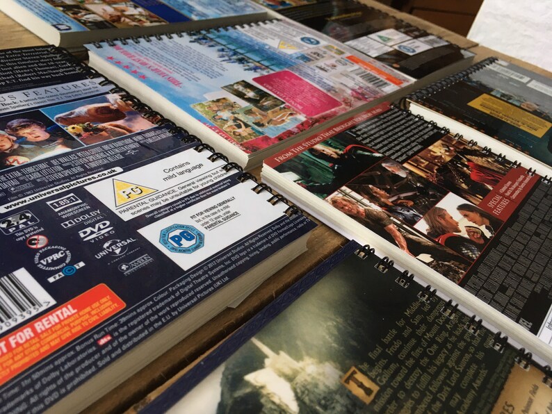 Recycled/upcycled DVD Cover Notebook Batman Star Wars - Etsy