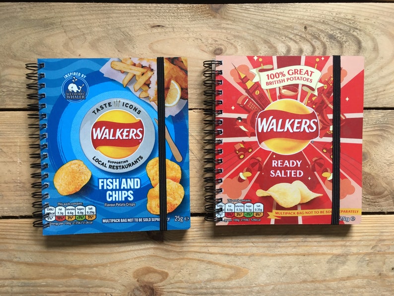 Recycled/upcycled Crisp Packet Notebook Walkers Doritos - Etsy