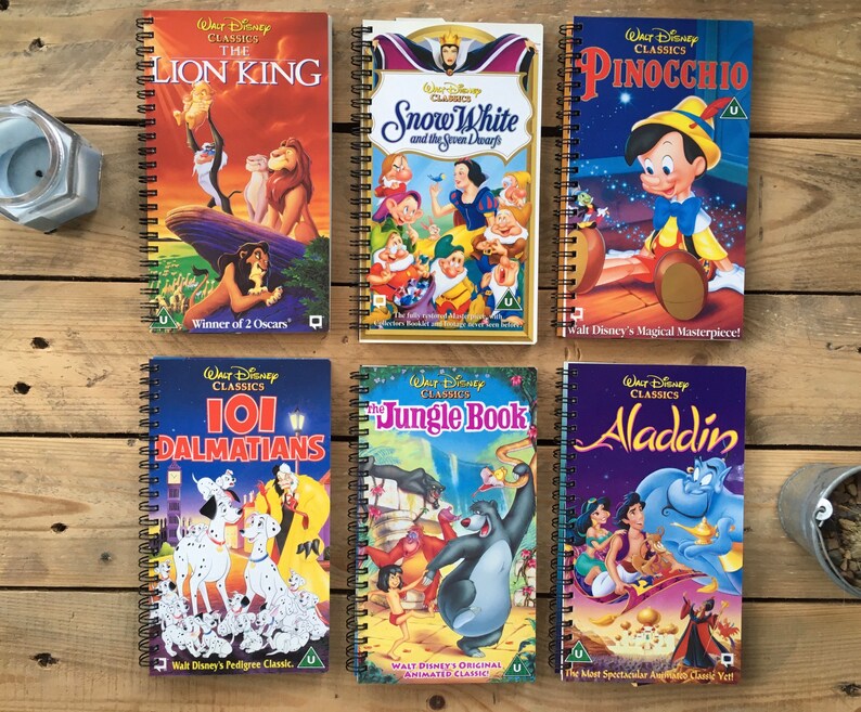 Recycled/upcycled Disney VHS Notebook the Lion King - Etsy