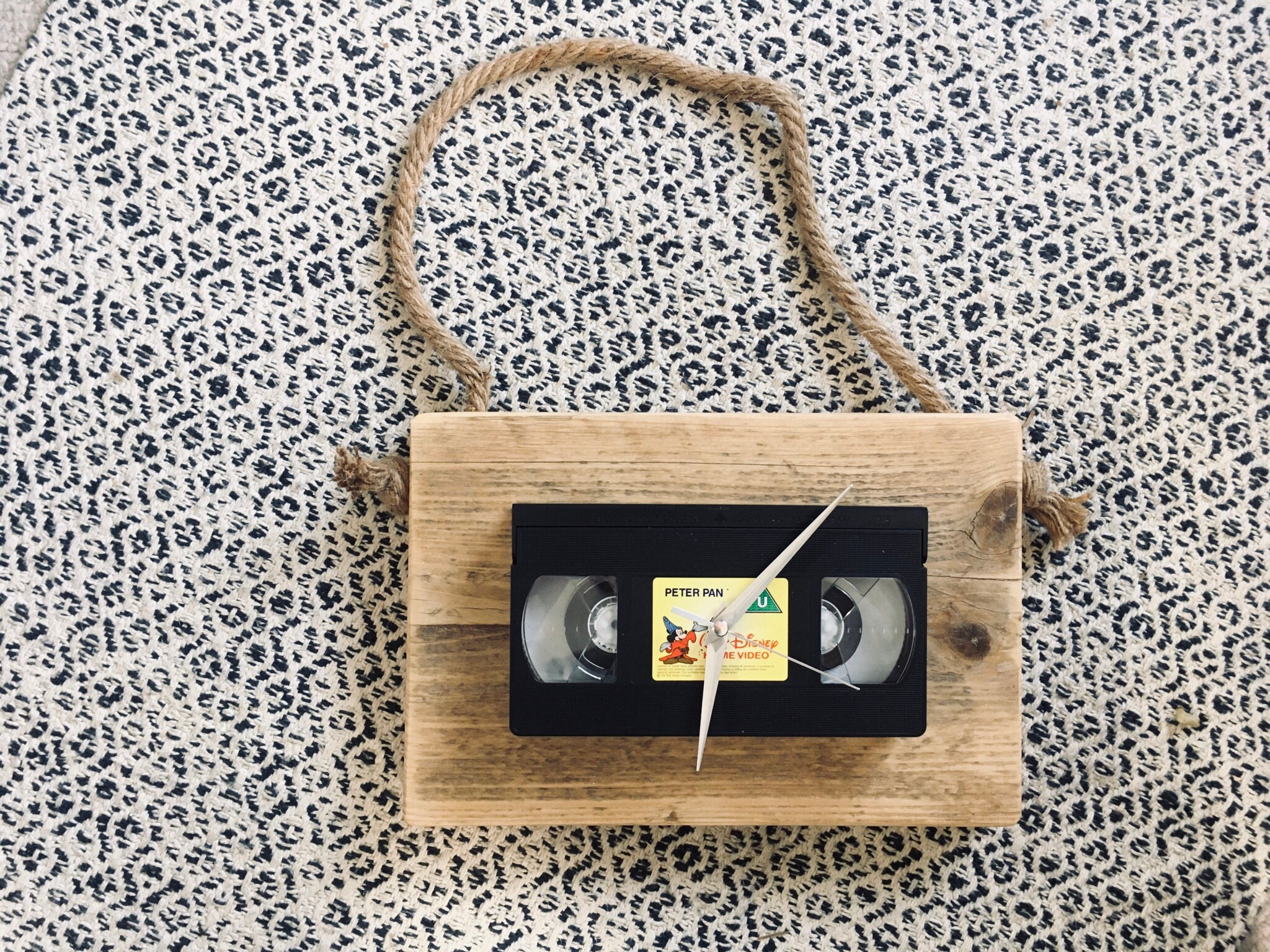 Recycled/upcycled Retro Disney VHS Wall Clock | Etsy UK