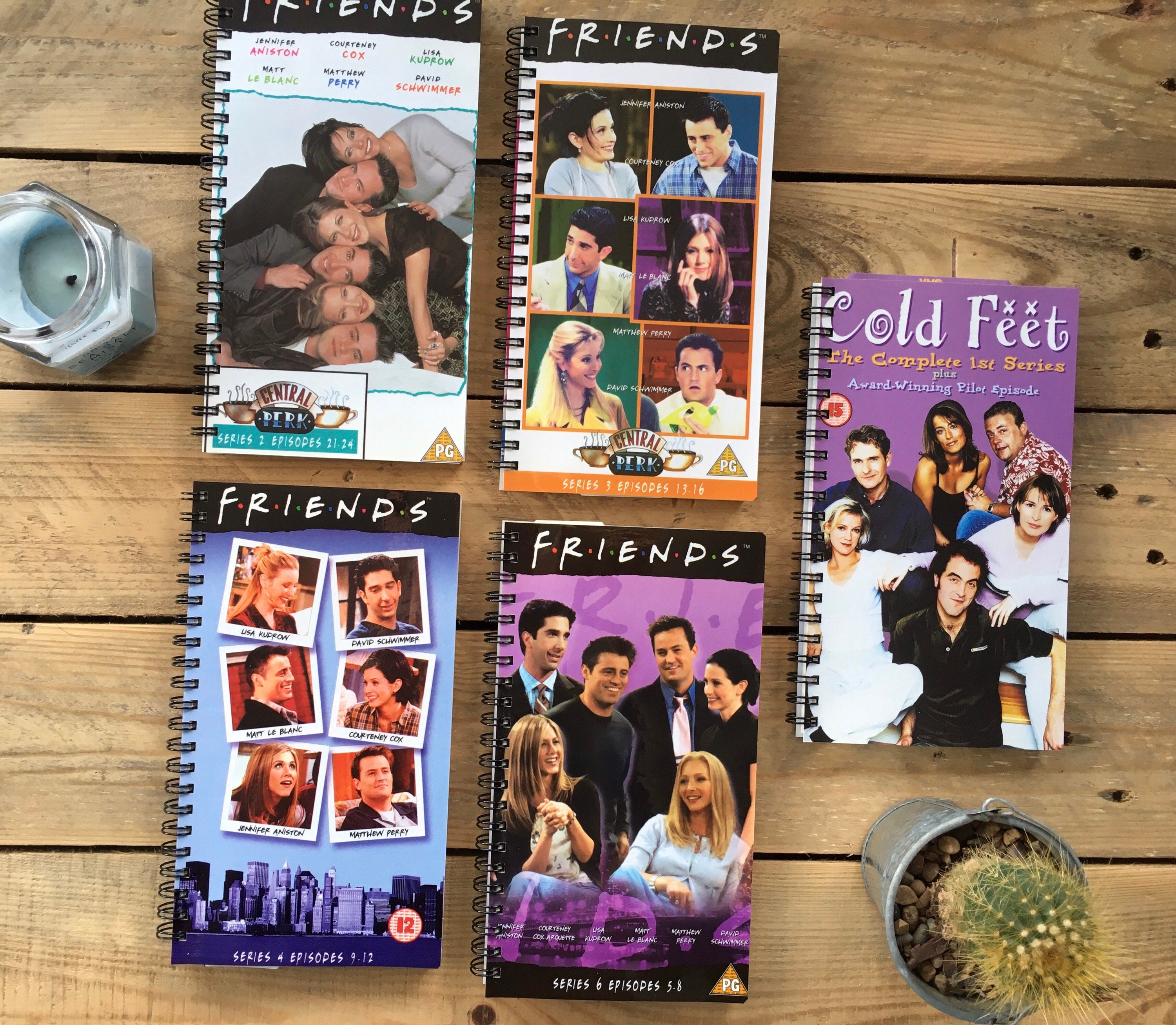 Recycled/upcycled VHS TV Shows Cover Notebook Friends Dads | Etsy UK
