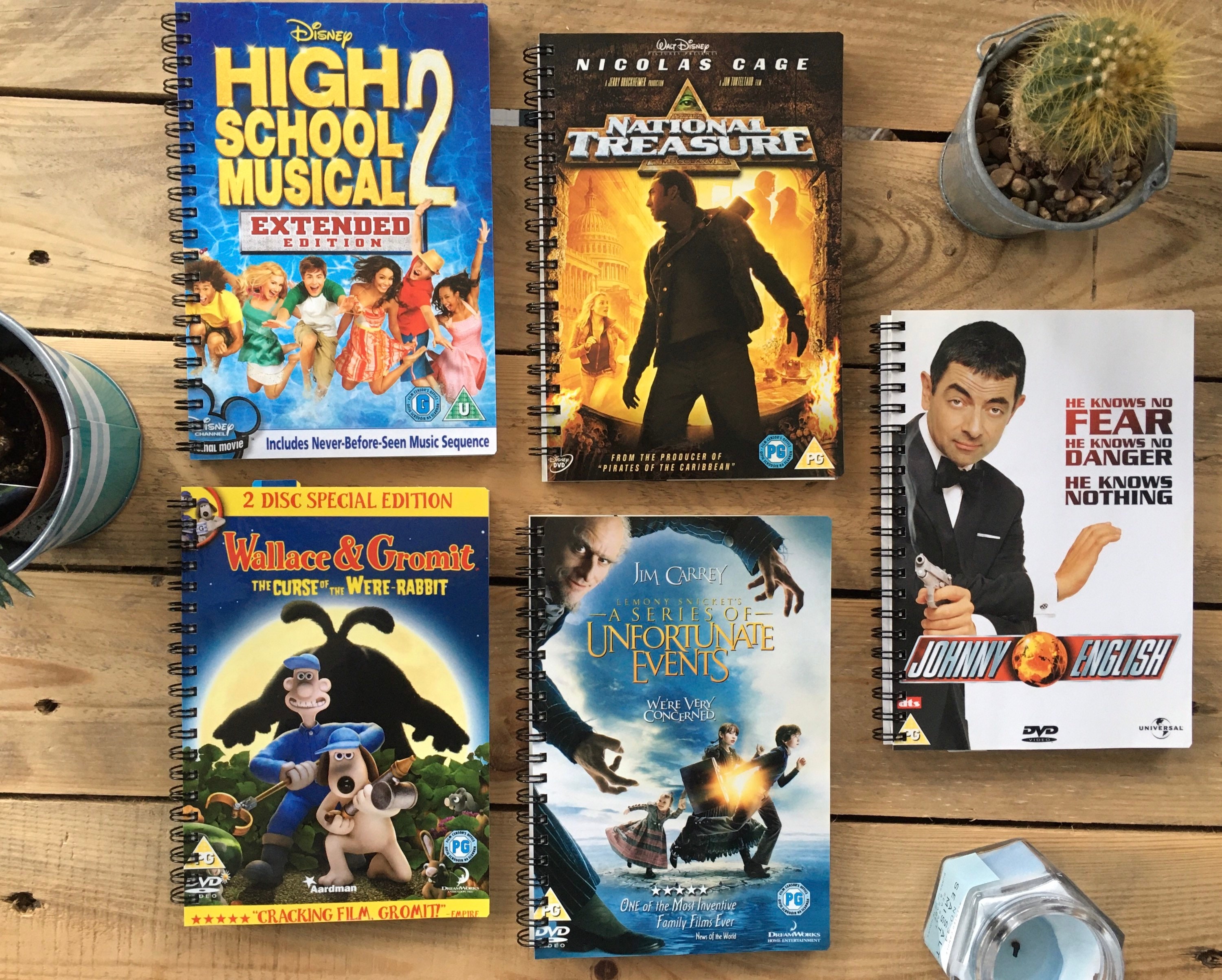 Recycled/upcycled DVD Cover Notebook Disney Dreamworks Etc | Etsy