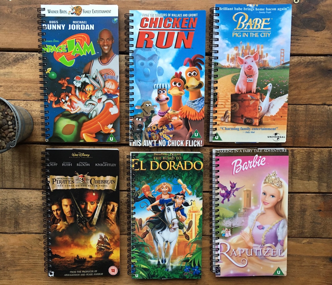 Recycled/upcycled VHS Cover Notebook - Family Favourites - Shrek ...