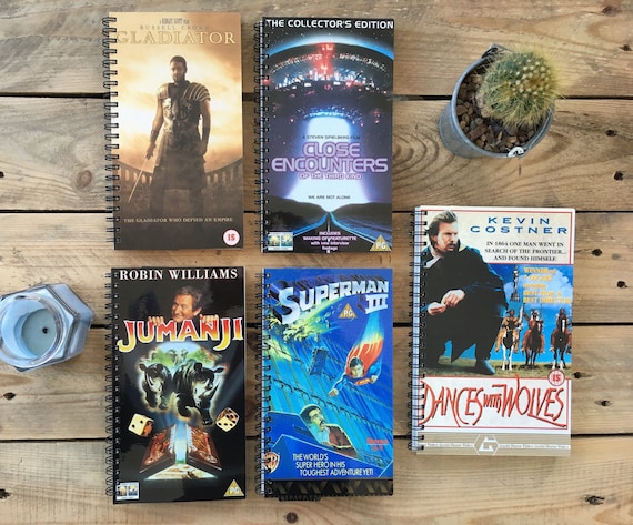 Recycled/upcycled VHS Cover Notebook | Etsy