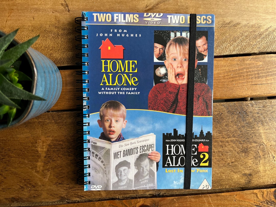 Recycled/upcycled DVD Cover Notebook- Home Alone 1&2 - Etsy