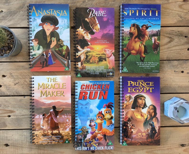 Recycled/upcycled VHS Cover Notebook - Family Favourites - Shrek ...