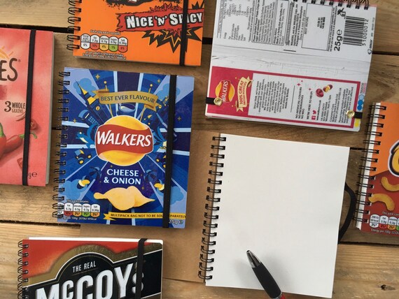 Recycled/upcycled Crisp Packet Notebook Walkers Doritos - Etsy