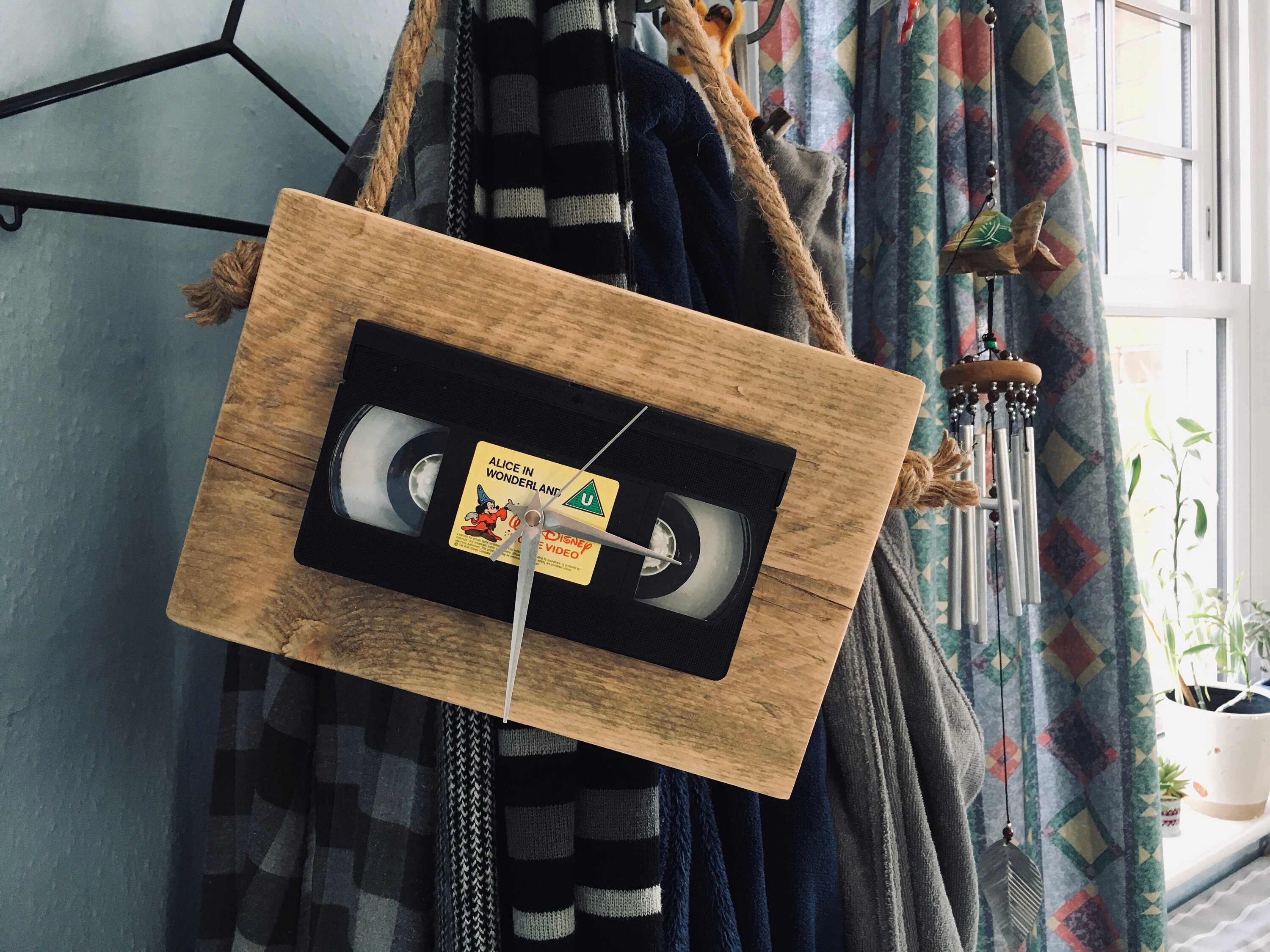 Recycled/upcycled Retro Disney VHS Wall Clock - Etsy UK