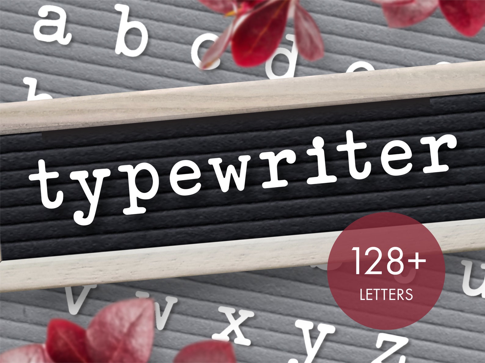 Letterboard Letters -- Typewriter Font -- Lowercase Letter Board ...
