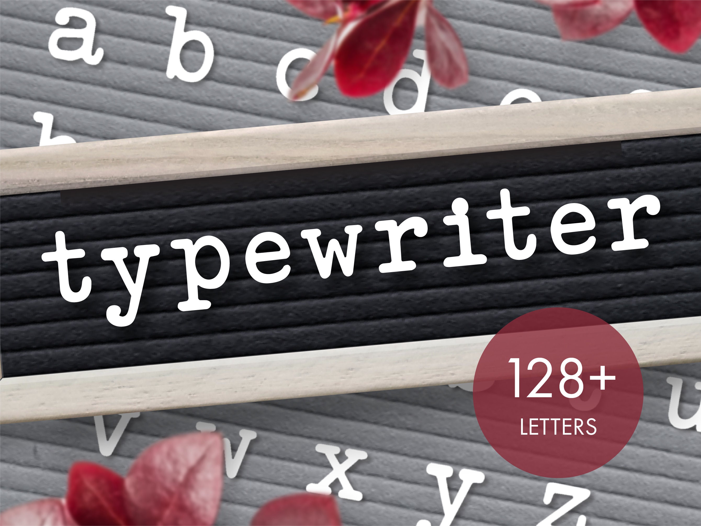 Letterboard Letters -- Typewriter Font -- Lowercase Letter Board ...