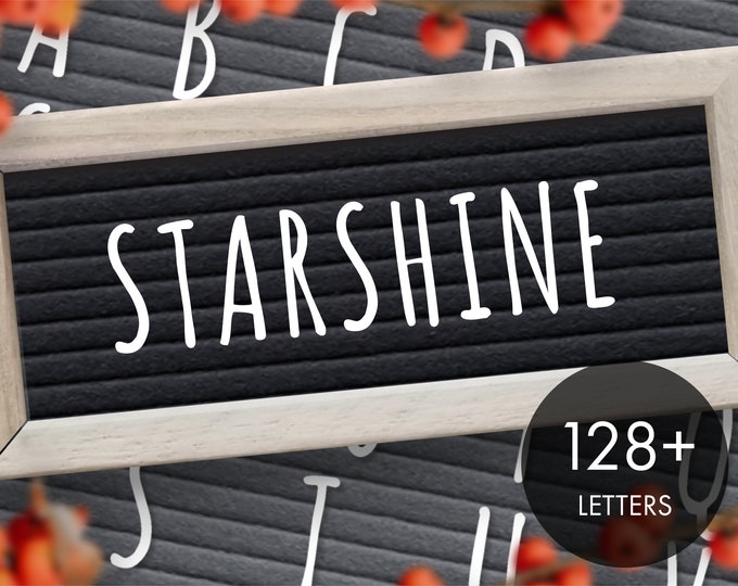 Letterboard Letters -- Madeline Letterset -- UPPERCASE Handwritten ...