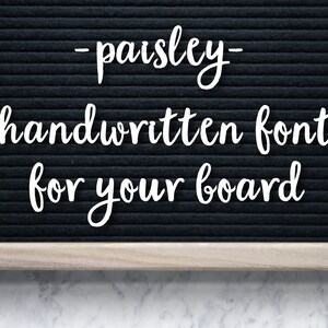 Cursive Letterboard Letters -- Paisley Letterset -- Lowercase ...
