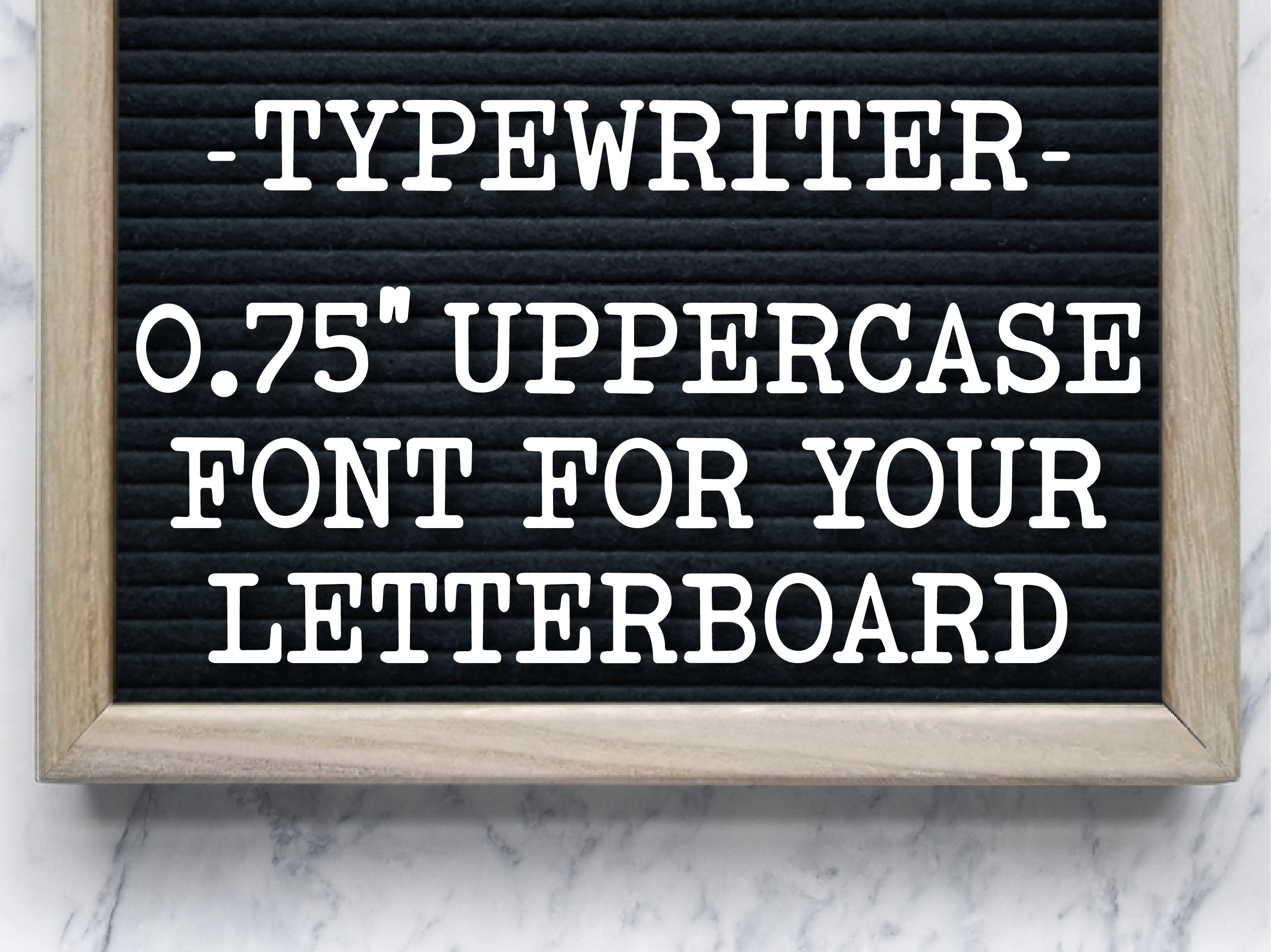 Letterboard Letters Typewriter Font .75 UPPERCASE - Etsy