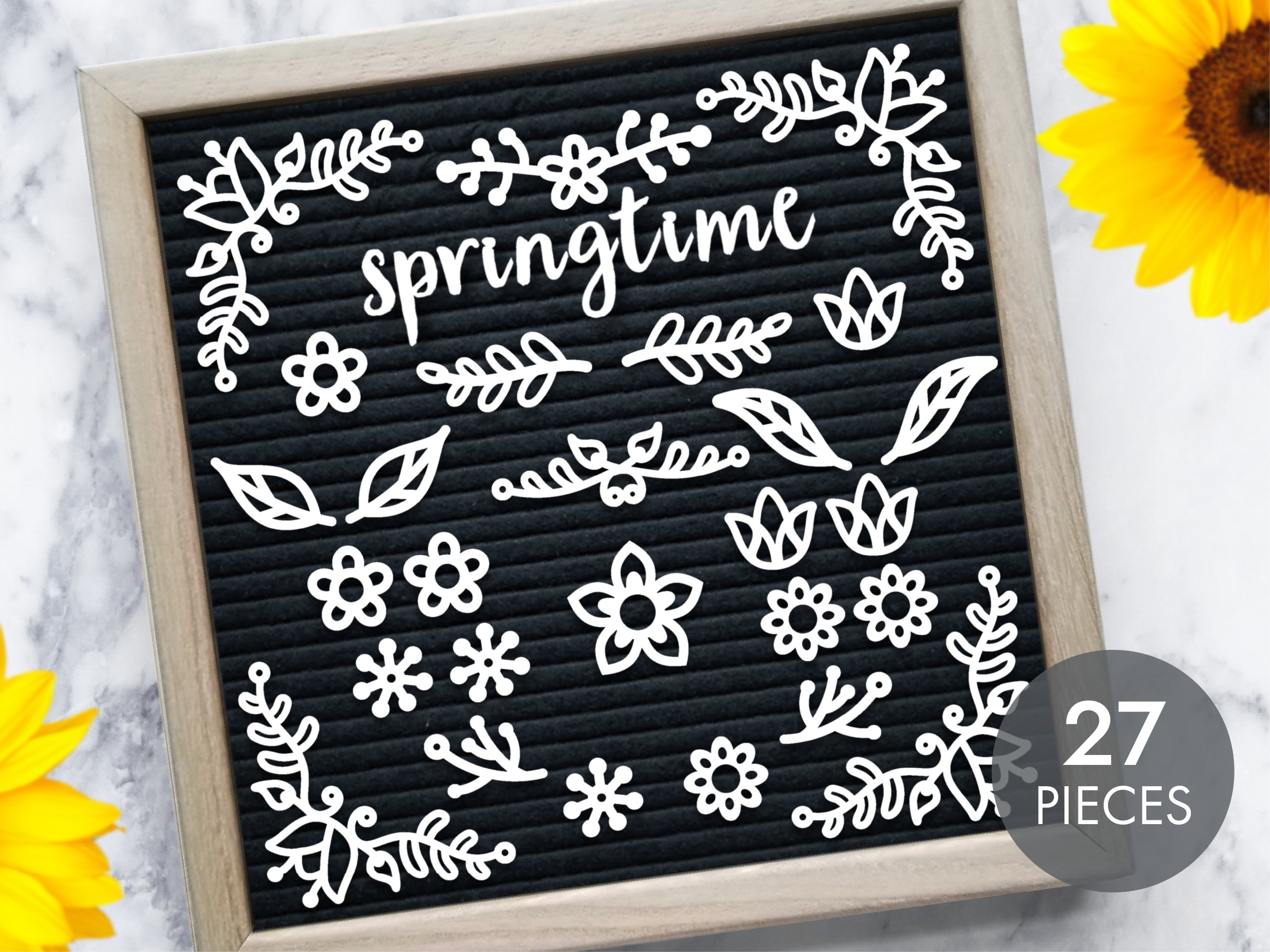 Springtime Felt Letter Board Accessories / Theme - Etsy