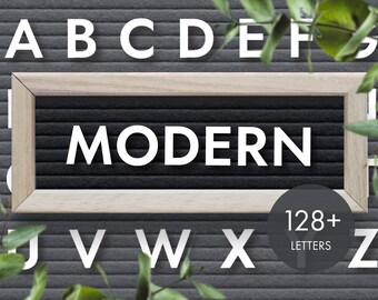 Modern Uppercase Font - Etsy