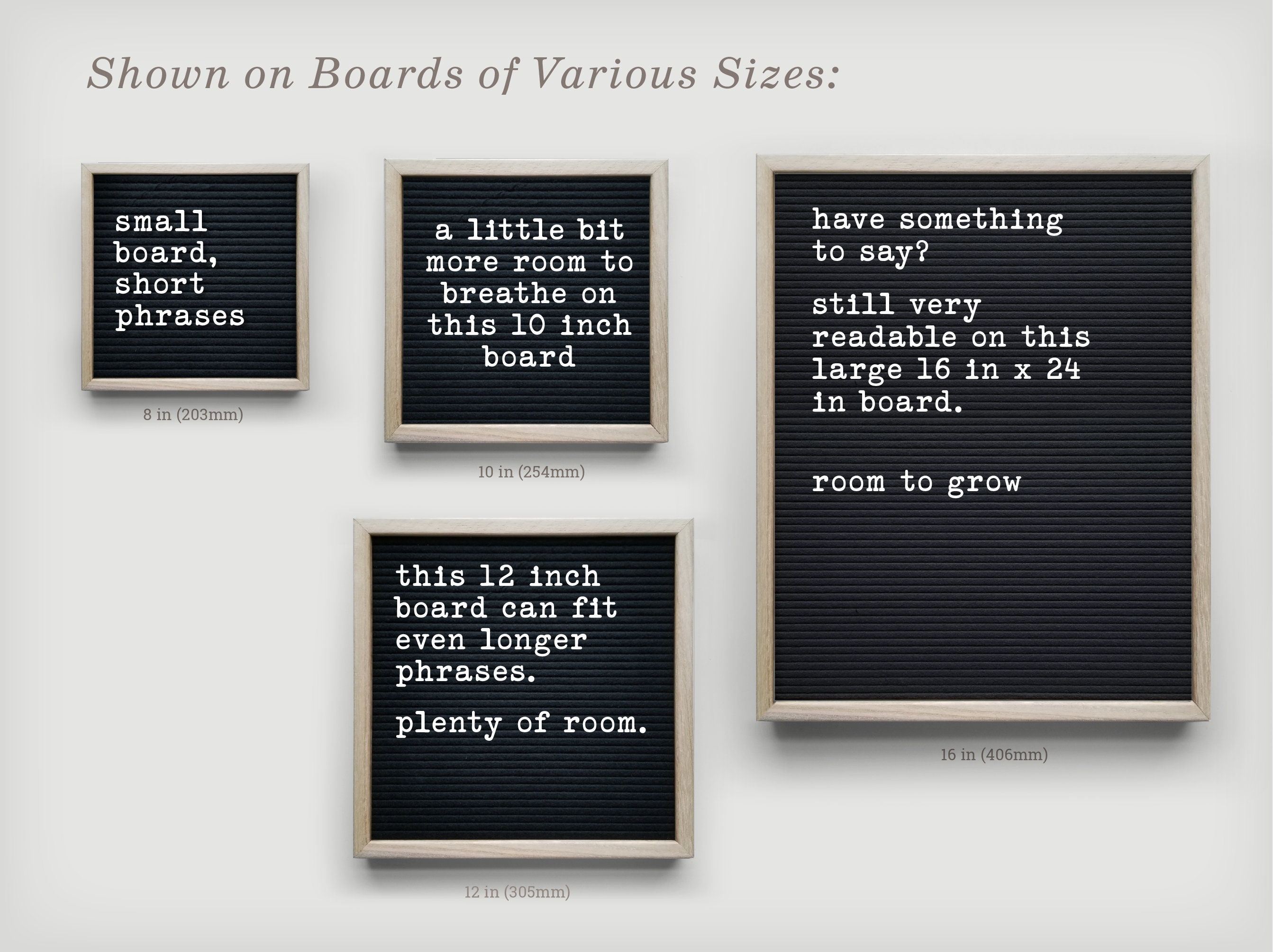 Letterboard Letters -- Typewriter Font -- Lowercase Letter Board ...