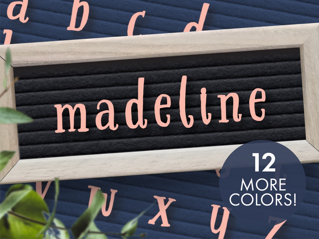 Letterboard Letters -- Madeline Letterset -- Lowercase Handwritten ...