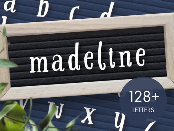Letterboard Letters Madeline Letterset Lowercase | Etsy