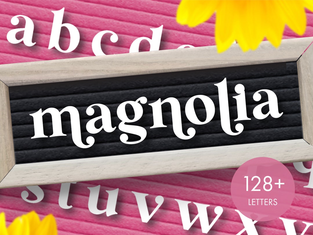 Elegant Letterboard Letters -- Magnolia Letterset -- Lowercase Letter ...