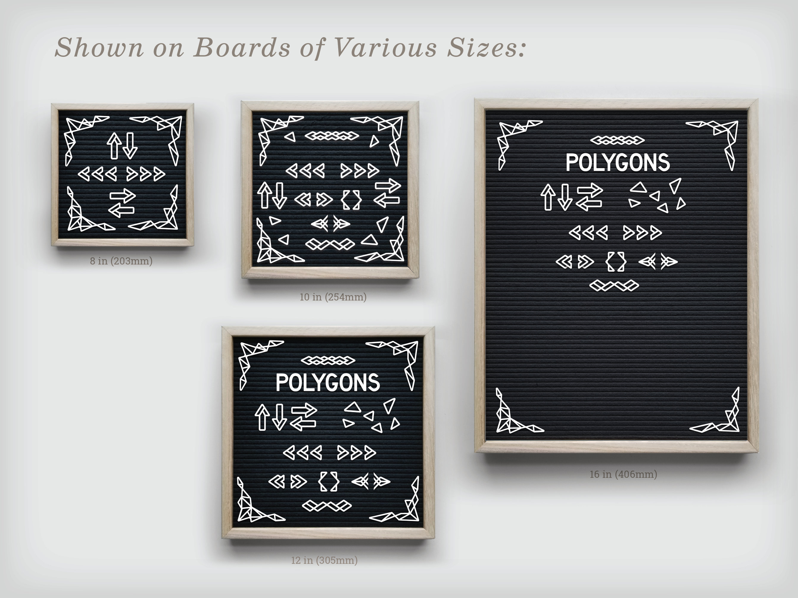 Geometric Polygon Felt Letter Board Accessories / Theme - Etsy