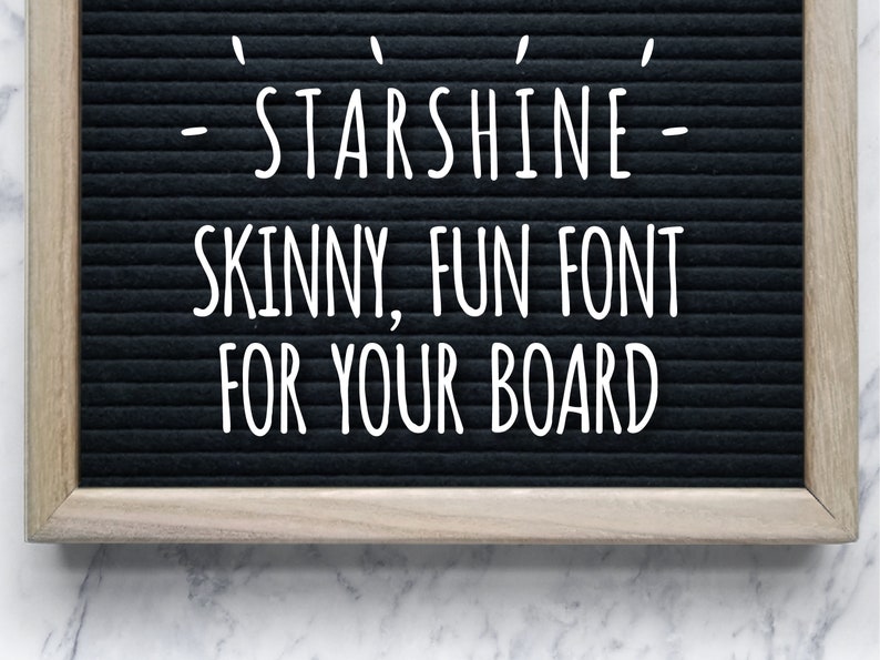 Letterboard Letters Starshine Font Unique Letter Board | Etsy