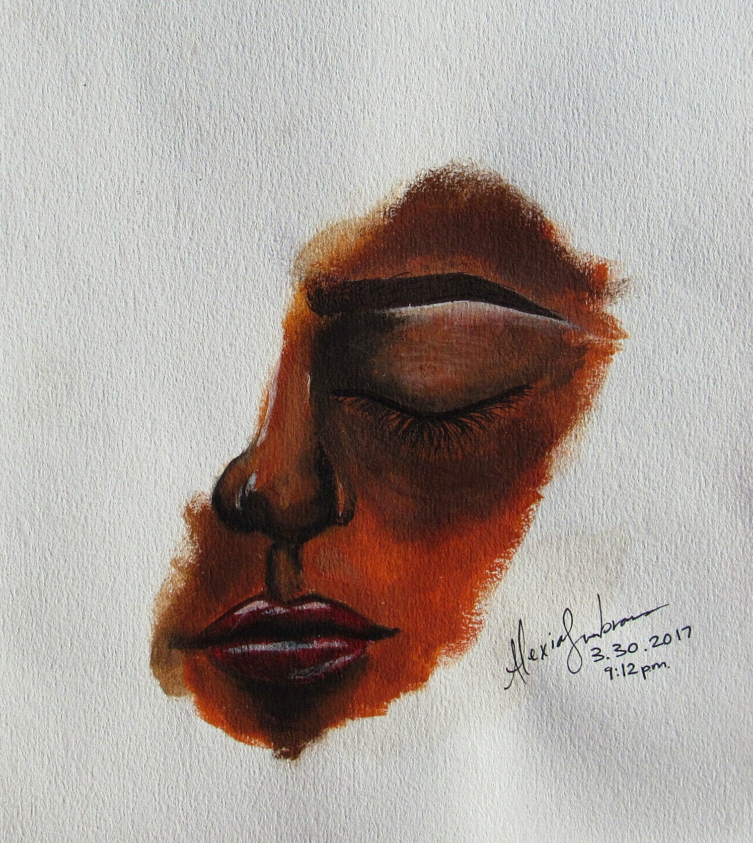 Face Study 2 FINE ART PRINT - Etsy