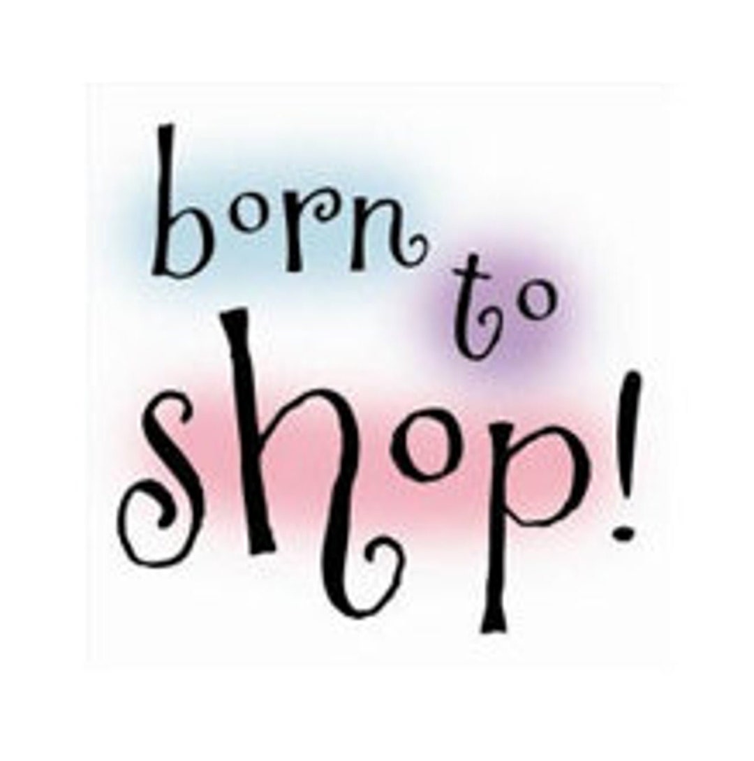Imaginisce Brand Born to Shop Clear Acrylic Stamp Snag Em Stamps ...
