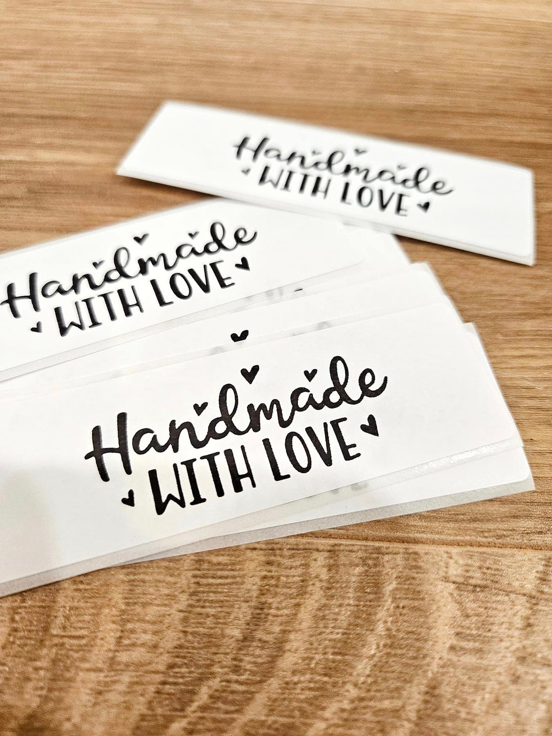 Handmade With Love Stickers 20 Individual Stickers Thank You Seals ...