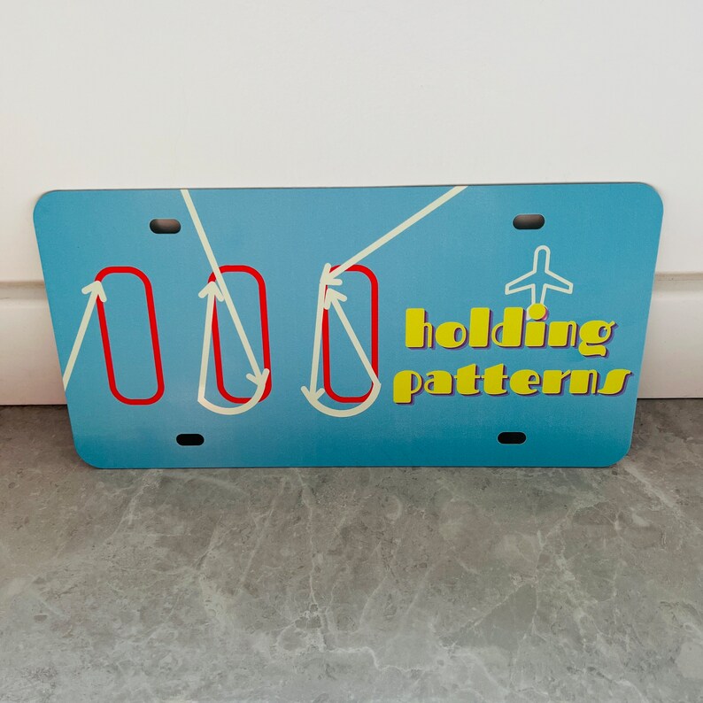 License Plate | Aviation Gift | Custom Car License Plate | Garage ...