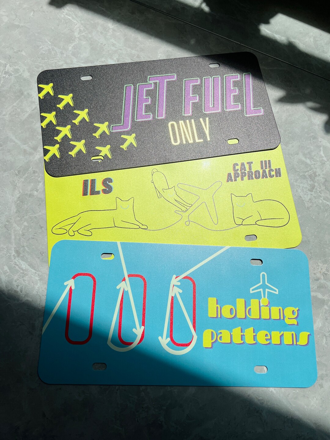 License Plate | Aviation Gift | Custom Car License Plate | Garage ...