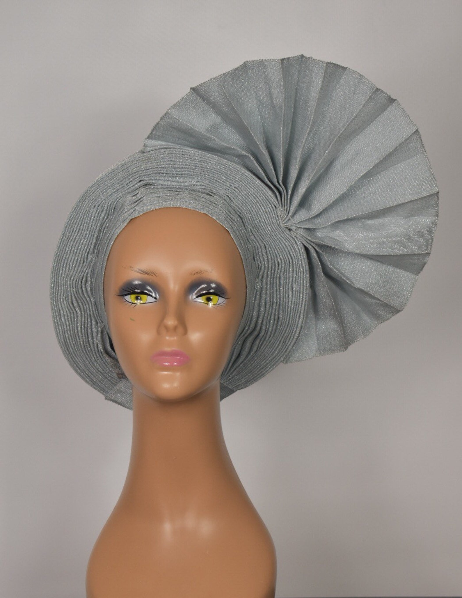 Side Fan Autogele/ Ready to Wear Autogele / Pre-tied Gele/ African Head ...