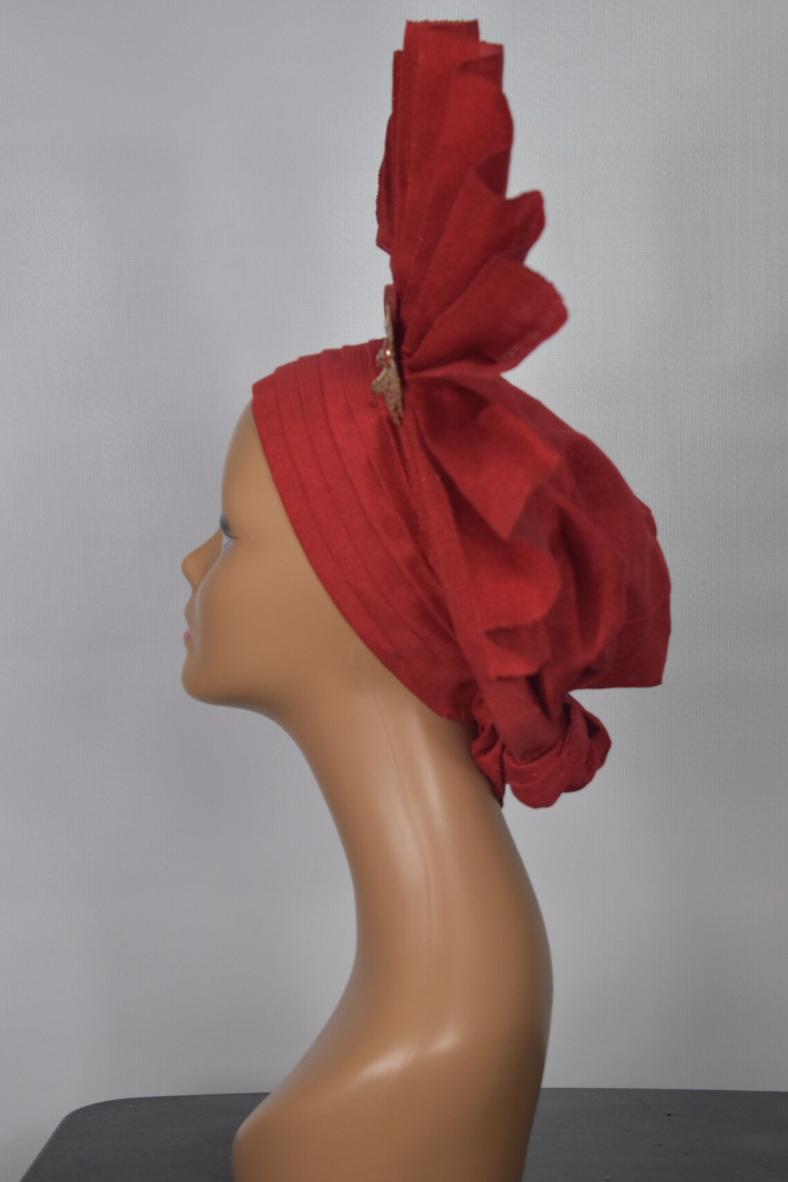 Side Fan Autogele/ Ready to Wear Autogele / Pre-tied Gele/ African Head ...