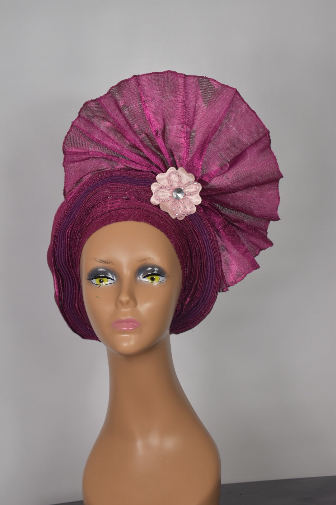 Side Fan Autogele/ Ready to Wear Autogele / Pre-tied Gele/ - Etsy