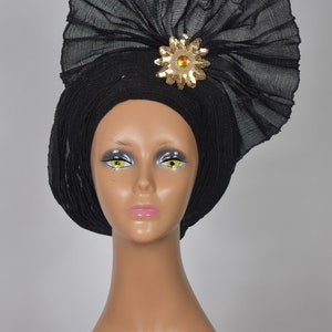 Side Fan Autogele/ Ready to Wear Autogele / Pre-tied Gele/ African Head ...