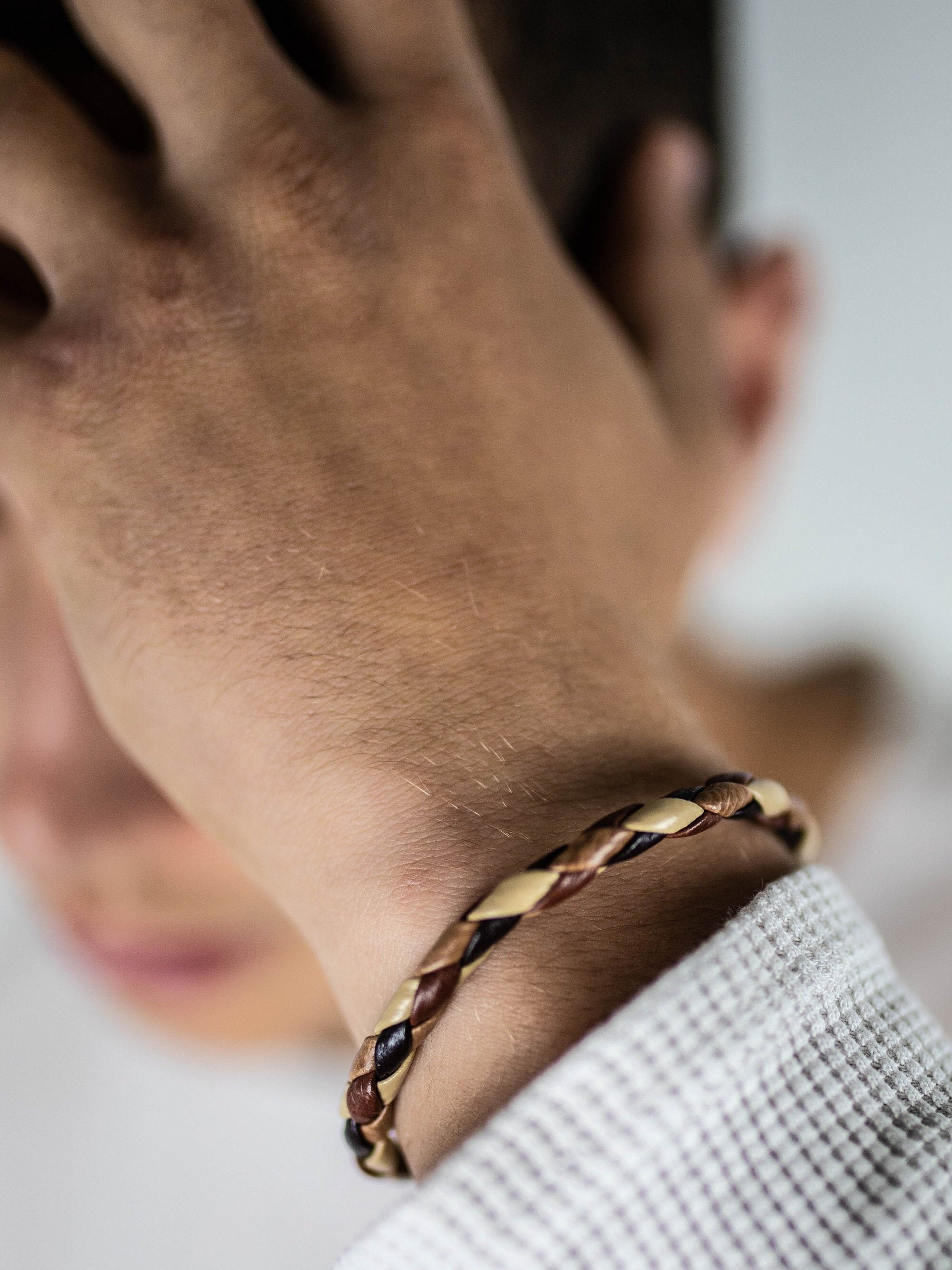 Braided Bracelet Men, Personalised Man Bracelet, Men Personalised Gift ...