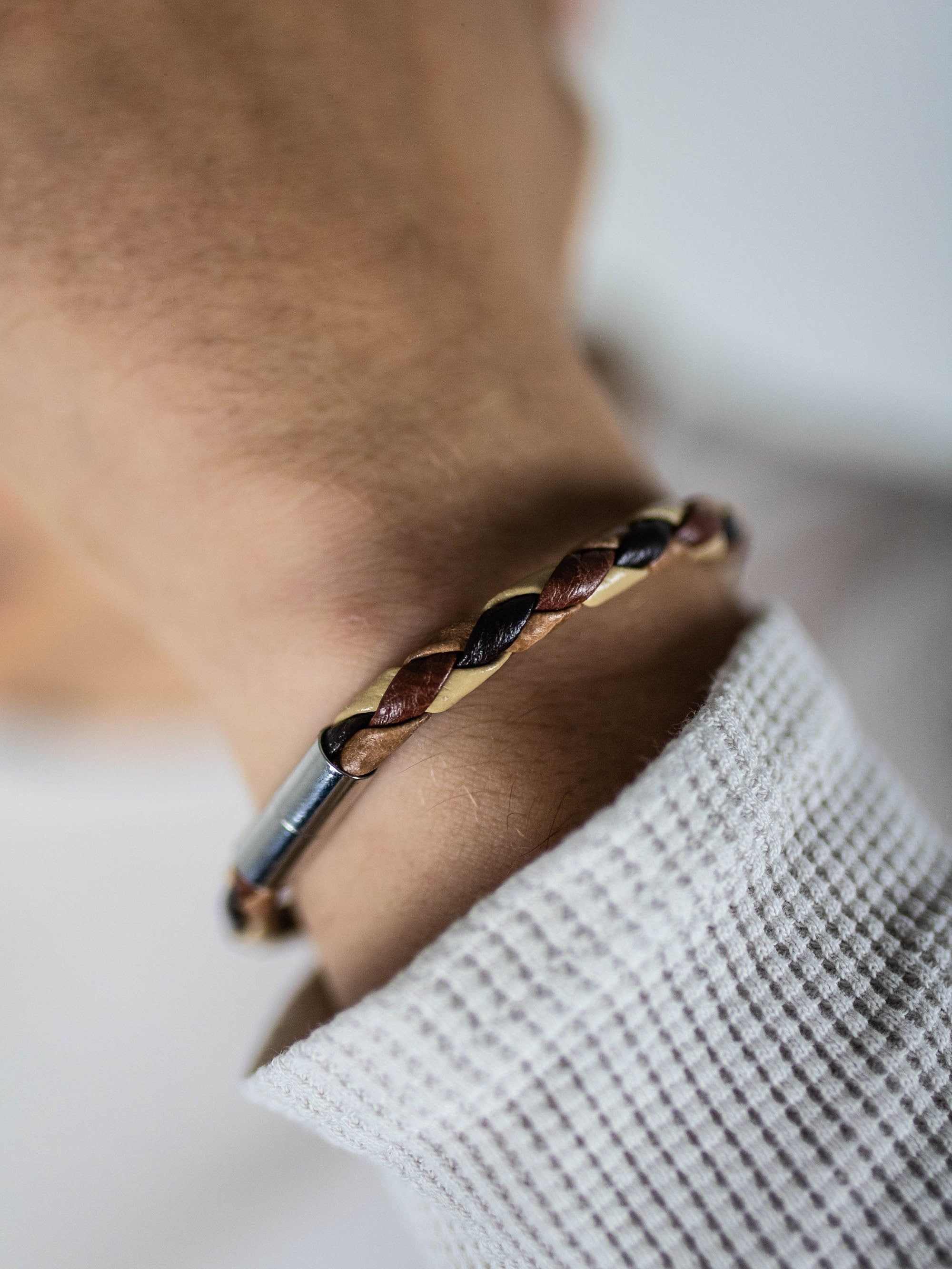 Braided Bracelet Men, Personalised Man Bracelet, Men Personalised Gift ...