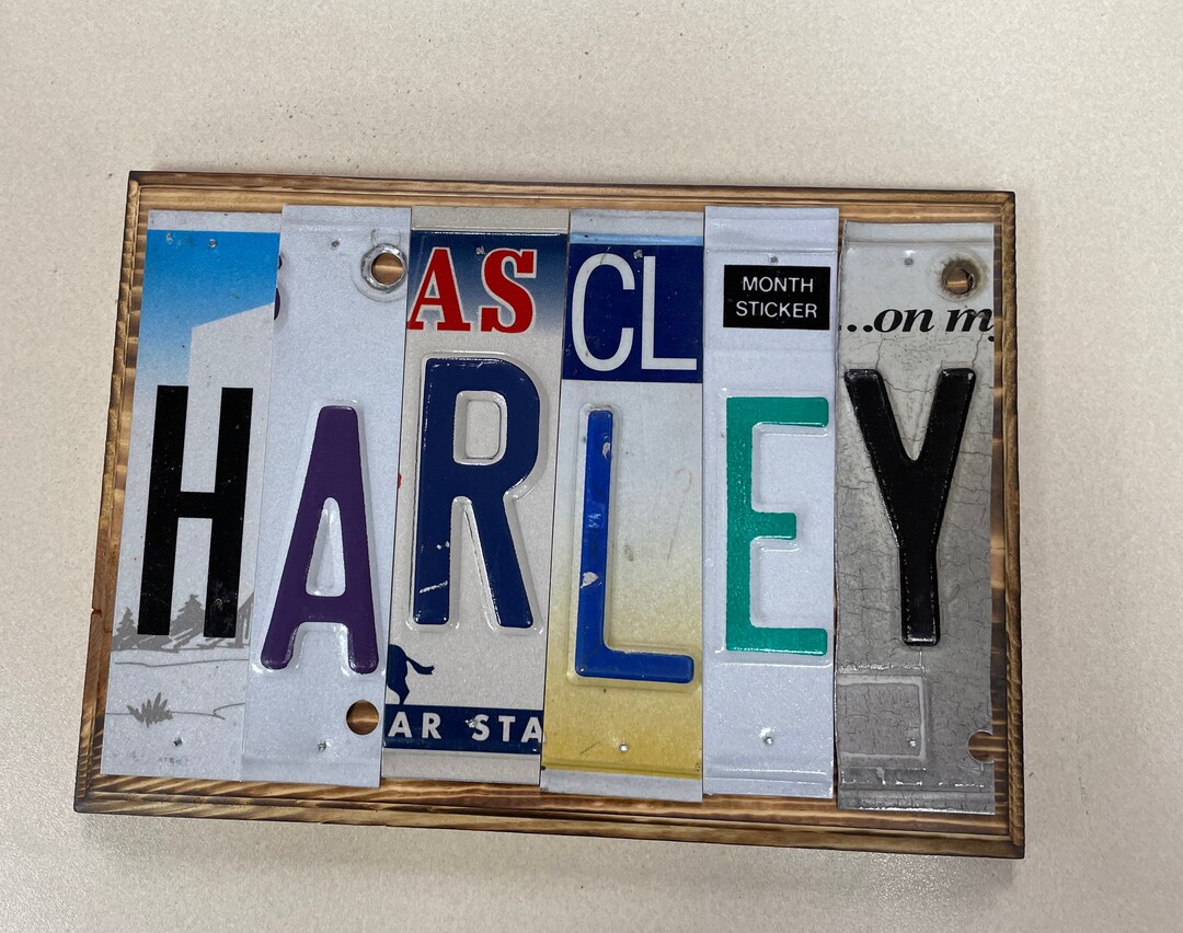 Harley License Plate Sign - Etsy