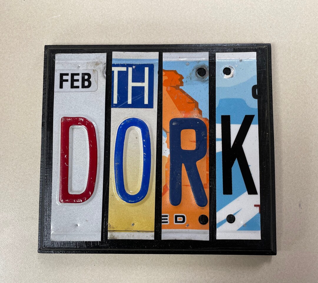 Dork License Plate Sign - Etsy