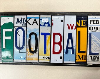 Custom 4 or 5 Letter License Plate Sign - Etsy