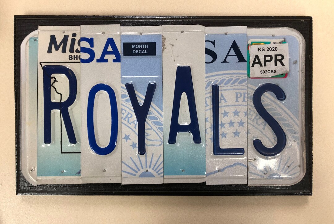 Royals License Plate Sign - Etsy