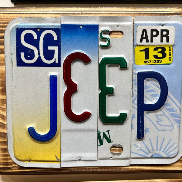 Jeep License Plate States - Etsy