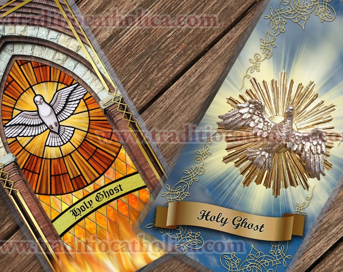 Holy Ghost Laminated Catholic Holy Cards. Catholic Holy Prayer Cards ...