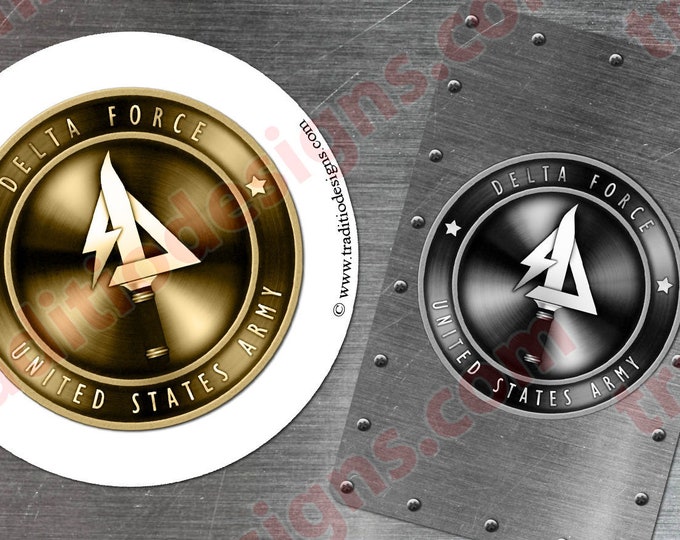 US ARMY Delta Force Magnets, Delta Force Decal Round 3.5 Inch and ...