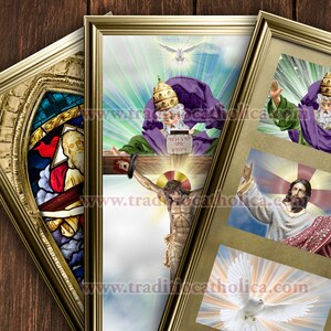 Most Holy Trinity Handcrafted Framed Prints. 7x14 Print is Ready to ...